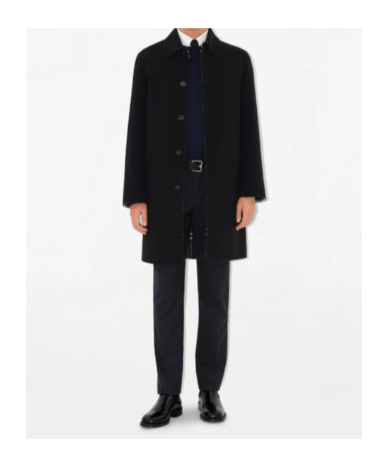 BURBERRY Burberry Mid-Length Wool Car Coat
